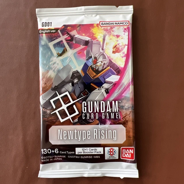 GUNDAM CARD GAME Box 1 Pack Newtype Rising [GD01] - ENG £7.04 - PicClick UK