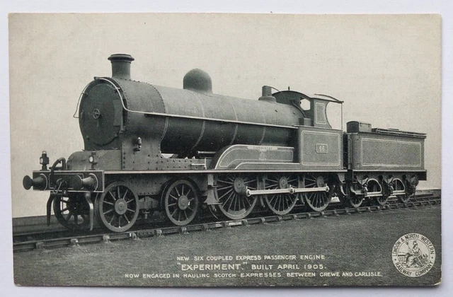 LONDON & NORTH Western Railway "Experiment" c.1905 Steam Train Postcard ...