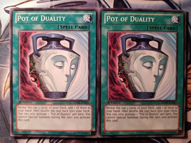 2 X YUGIOH! Pot of Duality SDOK-EN027 Common 1st Edition NM/LP EUR 4,60 ...