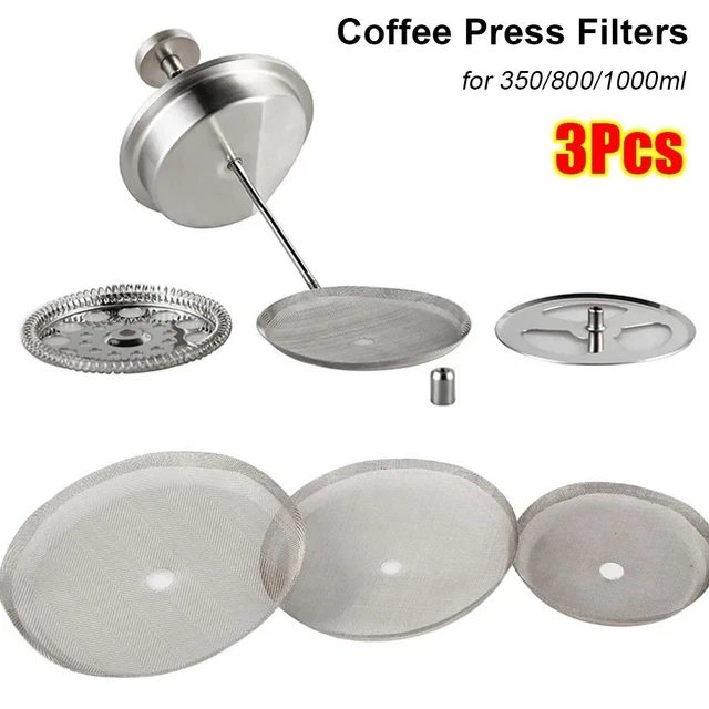 3PCS 350/800/1000ML COFFEE Press Filters For Espresso Machine Coffee ...
