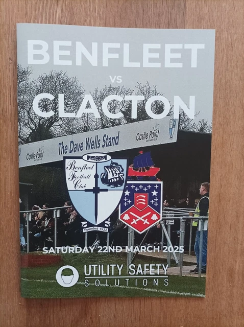 2024/25 - BENFLEET v FC Clacton - Essex Senior League Programme - 22.3. ...
