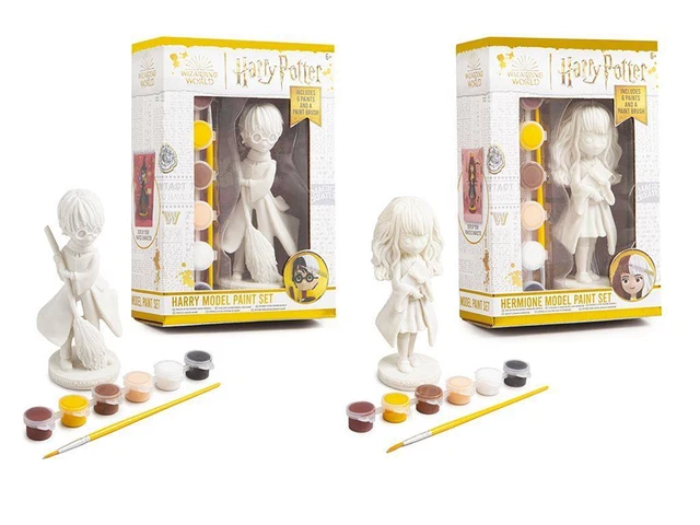 HARRY POTTER MODEL Paint Set of 2 Hermione & Harry Figures Paints ...