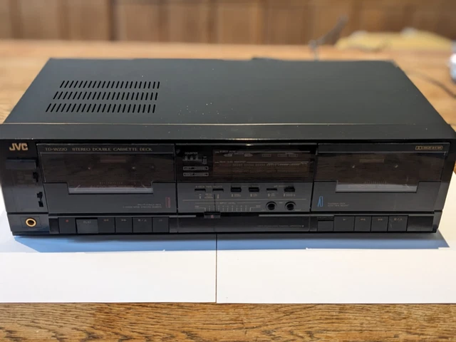 JVC TD-W220B STEREO HiFi TWIN Double Cassette Deck Dolby B C £39.00 ...