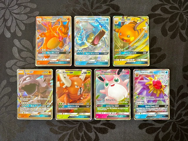 CHARIZARD, GYARADOS, RAICHU GX Pokemon Hidden Fates Lot Of 7 - Auction ...