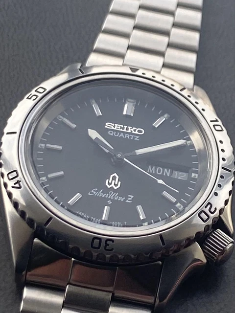 SEIKO SILVER WAVE Z Antique Watch, Rare Vintage, Silver Dial, Used £292 ...