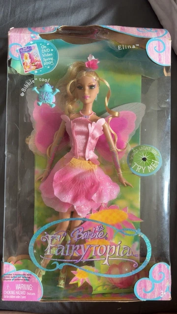 VINTAGE MATTEL BARBIE Fairytopia Elina & Bibble Doll * RARE * Mint In ...