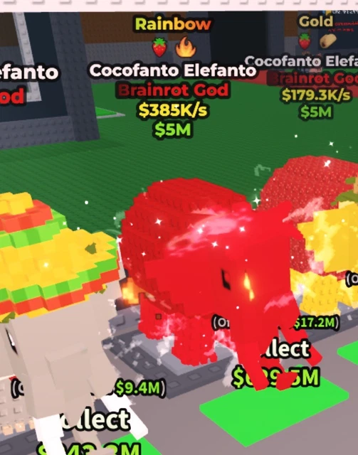 STEAL A BRAINROT Rainbow Strawberry Trait Cocofanto Elephanto £6.50 ...