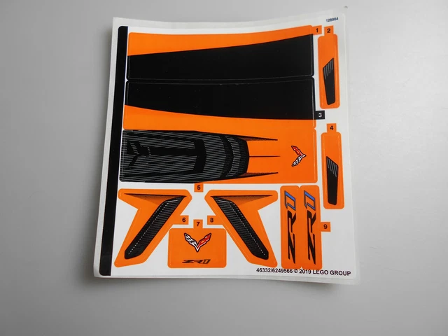 LEGO® TECHNIC CHEVY Corvette ZR1 Sticker/Aufkleber Bogen aus Set 42093 Neu EUR 4,50 - PicClick DE