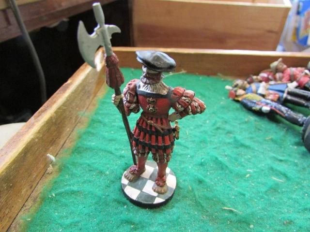 VINTAGE FRANKLIN MINT HALBERDIER YEOMAN OF THE GUARD 1520's 1/32 UK VGC ...