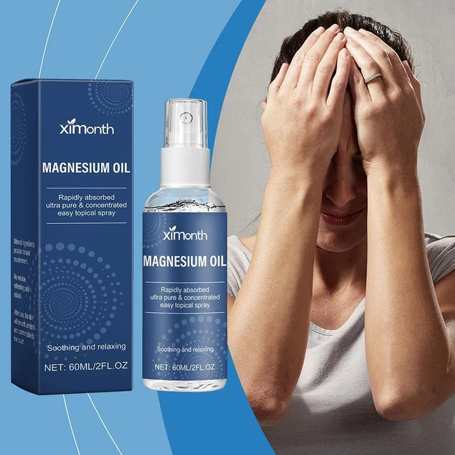 MAGNESIUM SPRAY FOR Legs,Muscles,Sleep | 60ml | Magnesium Chloride, - £ ...