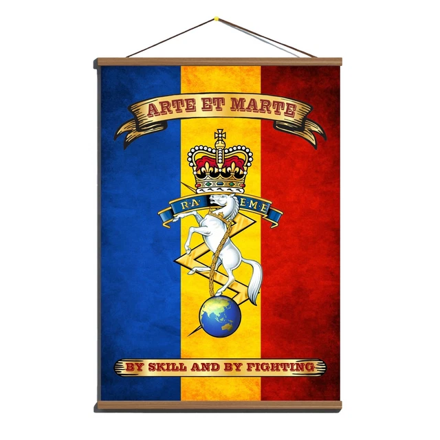 ROYAL AUSTRALIAN ELECTRICAL Mechanical Engineers RAEME Flag Canvas ...