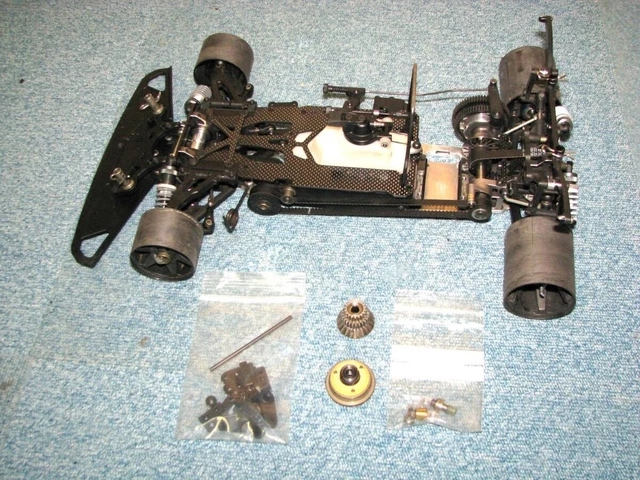 MUGEN MRX-6X RC Chassis with Engine Mount & Clutch Parts Used RC Racing ...