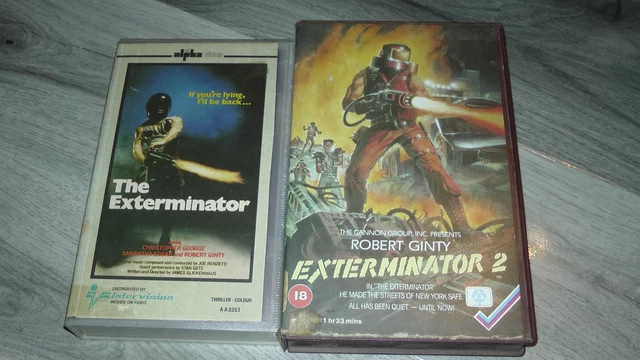THE EXTERMINATOR 1 & 2 VHS Video Ex Rental Big Box Pre Cert Joblot ...