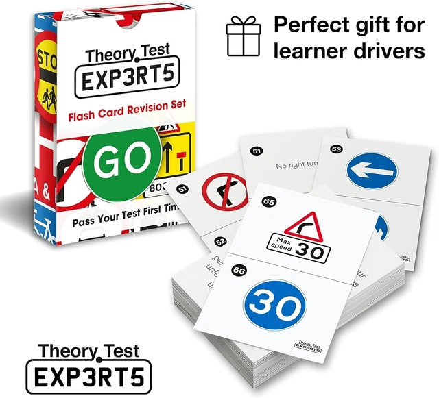THEORY TEST EXPERTS 128 Road Signs Flash Cards 2024 Uk - Driving ...