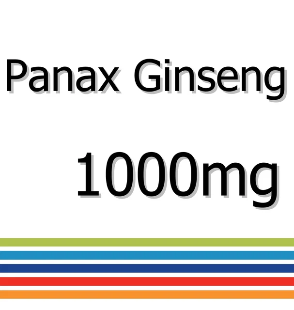 PANAX GINSENG 1000MG x 30 Tablets - 1 Months Supply £2.68 - PicClick UK