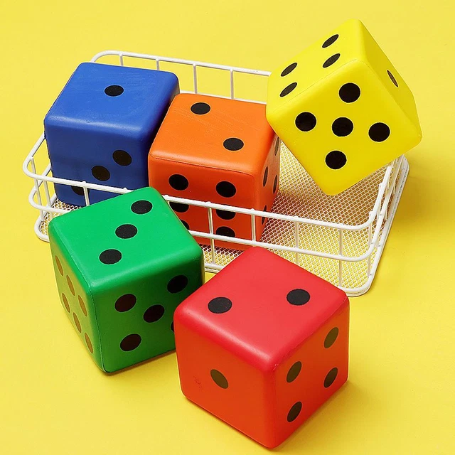 TABLE GAMES ACCESSORY Early Education Enlightenment Toy Dices PU Sponge ...