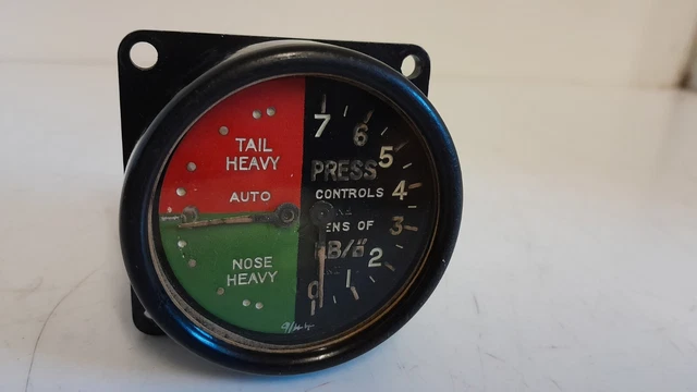 RAF WW2 LANCASTER Auto Pilot Pressure Gauge ,Dated 1944. Type 6H 2175 ...