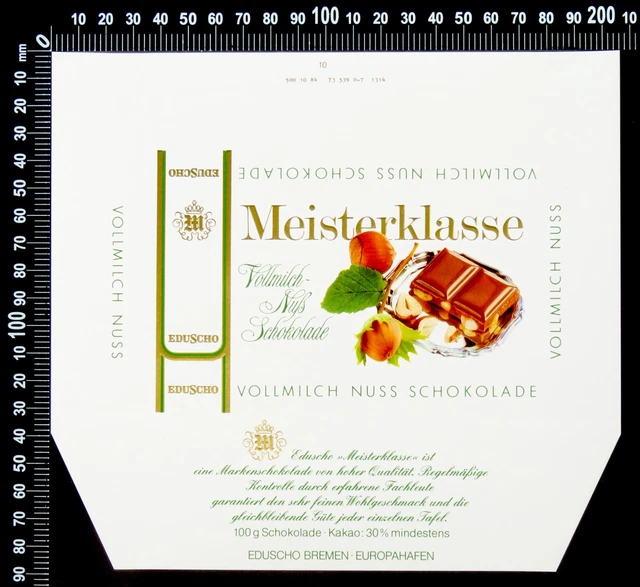 3 ORIGINAL VINTAGE Eduscho (Germany) 100g Meisterklasse Chocolate ...