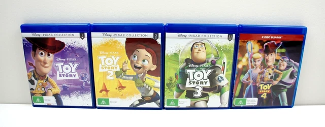 TOY STORY 1-4 Blu Ray Movie Bundle Disney Pixar Movies 1 2 3 4 Region ...