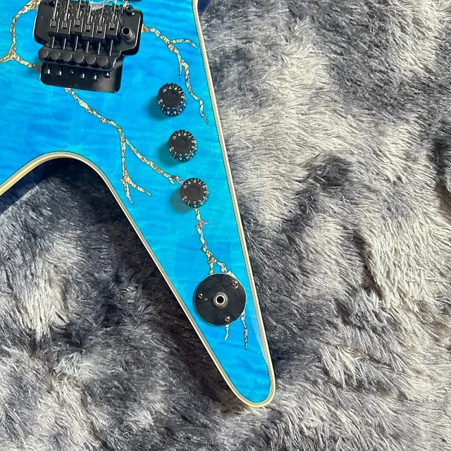 BLUE WASHBURN DIMEBAG Electric Guitar 2H pickups With Floyd Rose ...