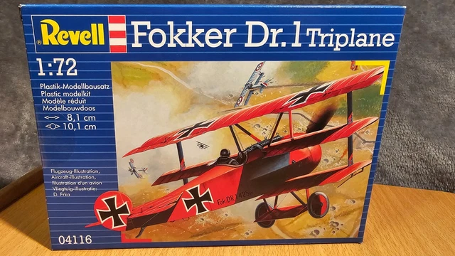 04116 REVELL 1:72 Scale Fokker Dr. 1 Triplane £9.00 - PicClick UK
