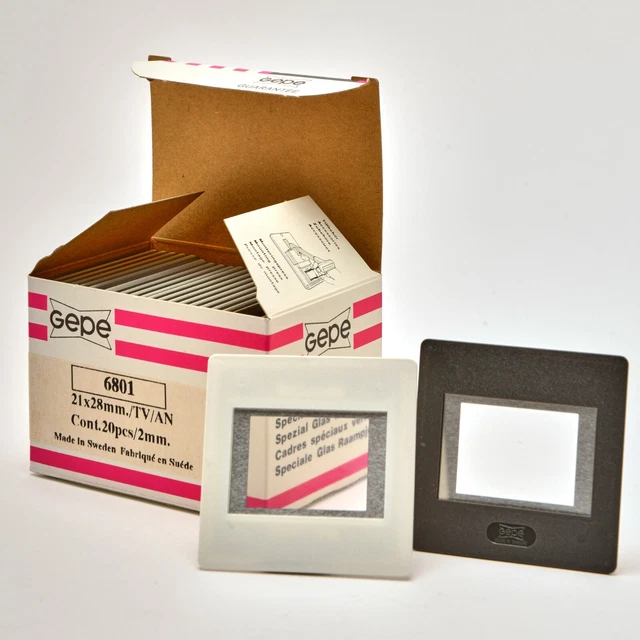 GEPE 6801 - Anti Newton Glass Slide Mounts - TV - AN - 21x28 - 2mm - 20 ...