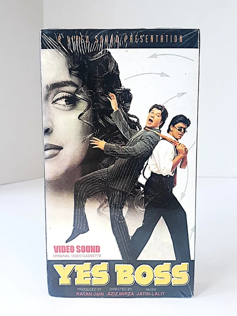 YES BOSS VHS Movie Starring Shah Rukh Khan Bollywood New Factory Sealed ...