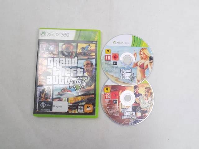 MINT DISC XBOX 360 GTA Grand Theft Auto Five V - No Manual - Free ...