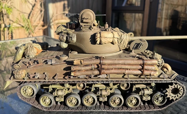 TAKOM ANDY'S HOBBY 1/16 M4A3E8 Sherman Model Kit Built and Painted With ...