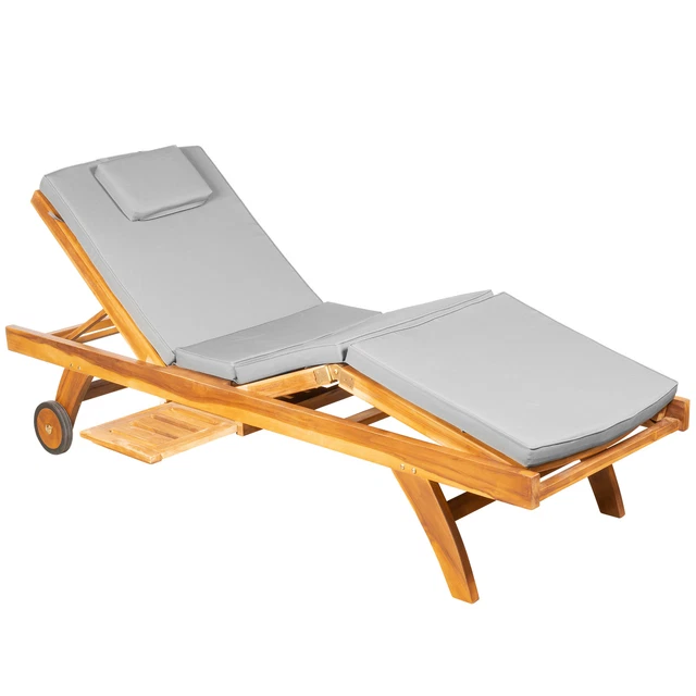 LETTINI PRENDISOLE IN teak da giardino lounge INCL.CUSCINO ROYAL TEAK ...