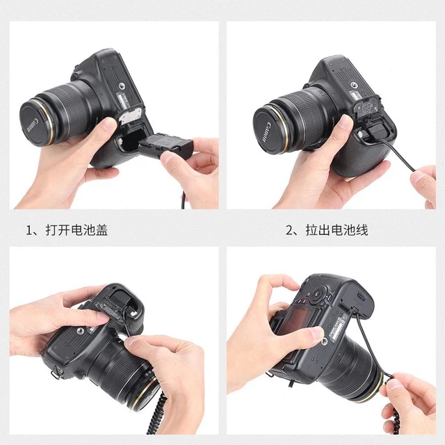 DUMMY-BATTERIE DC-KOPPLER FOR Canon EOS 5D 6D 7D Mark II III IV 5DS R ...