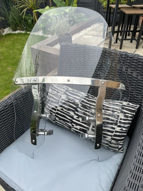 HARLEY-DAVIDSON SPORTSTER QUICK-RELEASE Compact Clear 18" Windshield ...