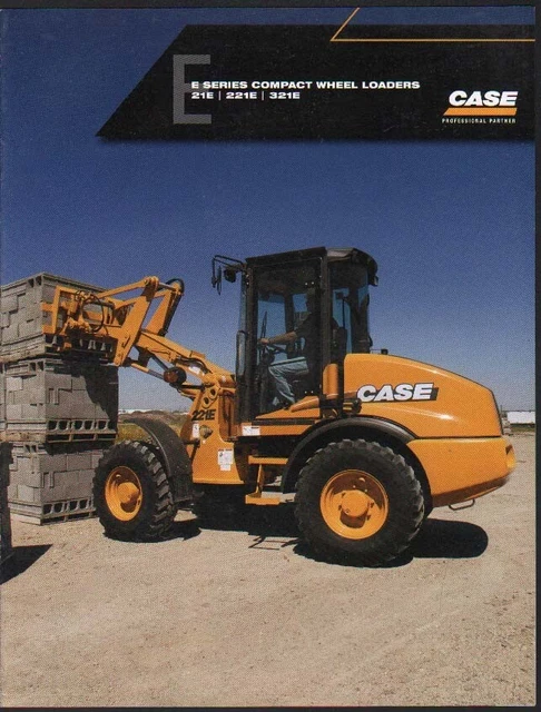 CASE &E SERIES& Compact Wheel Loaders Brochure Leaflet £7.00 - PicClick UK