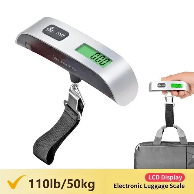 PÈSE BAGAGE VALISE Balance électronique Ecran LCD max 50 kg Voyage sans ...