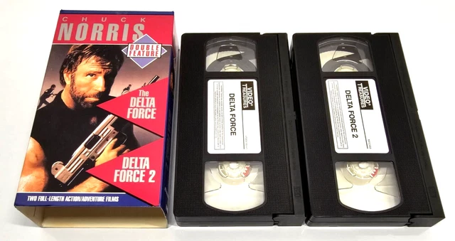 CHUCK NORRIS DOUBLE Feature The Delta Force/Delta Force 2 VHS 1995 £8. ...