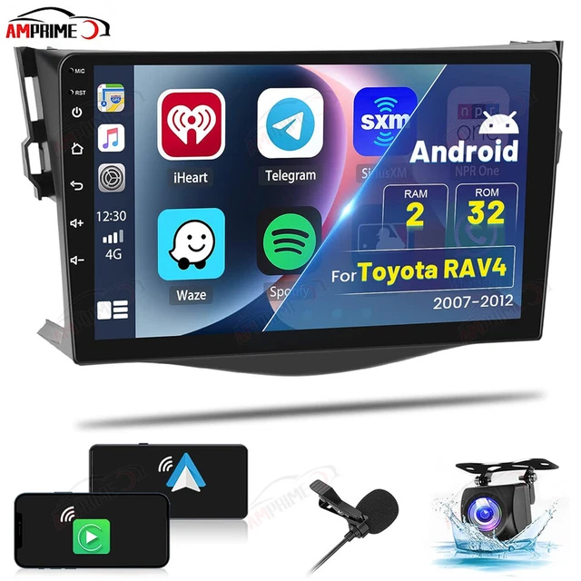 FÜR TOYOTA RAV4 2006-2012 GPS Navigation Android 13 Autoradio BT ...