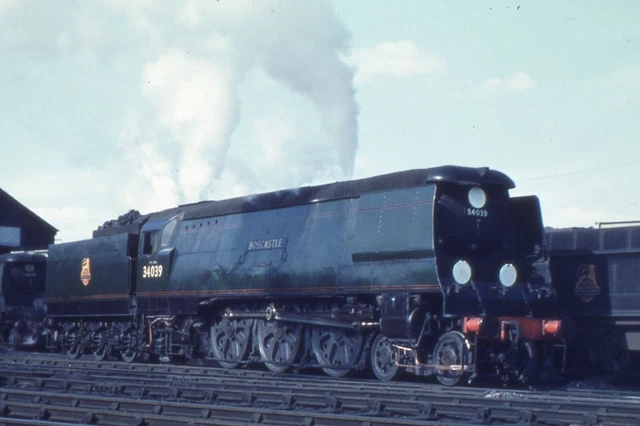 35MM RAILWAY SLIDE: COLOUR-RAIL: BRS 1421: CLASS WC: 34039 BOSCASTLE £2 ...