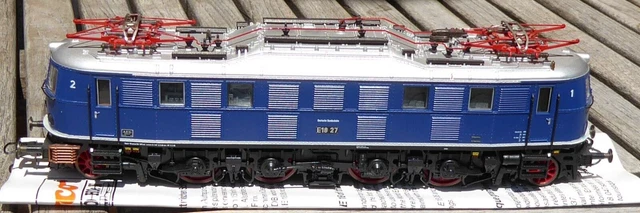 ROCO 43659 H0 Vieille Machine Loco Électrique E 18 27 Cobalt La DB ...
