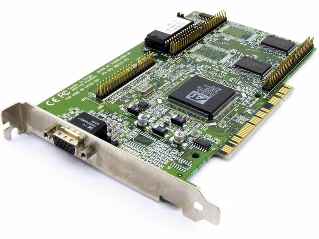 ATI 3D RAGE II Gpu Mach64 Gt Chip 2MB Retro VGA PCI Graphic Card 102382 ...