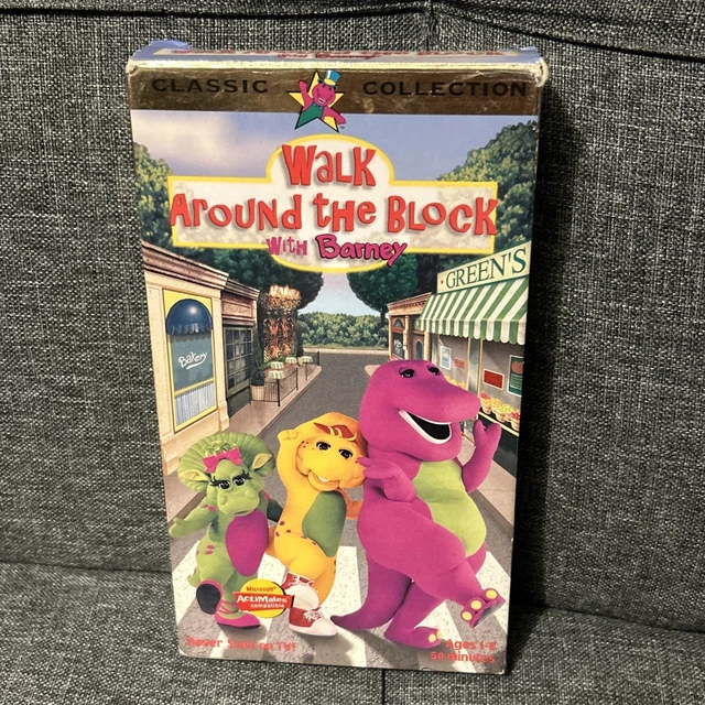 WALK AROUND THE Block with Barney VHS 1999 Classic Collection Rare Tape ...