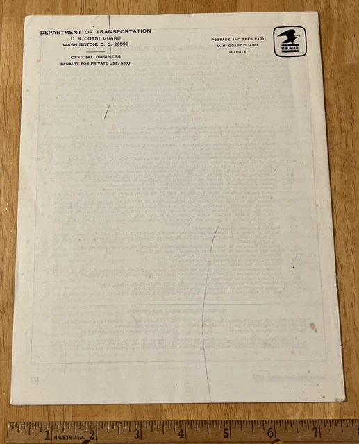 DOT/US COAST GUARD/MARINE Safety Co-Sinking of the Edmund Fitzgerald ...