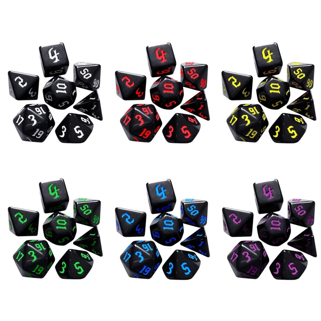 MULTI-SIDED DIGITAL DICE Opaque Polyhedral Dices for Tabletop Role ...