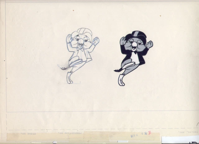 CHUCK JONES ORIGINAL Animation Cel with Art Gillette Ad Sharpie the ...