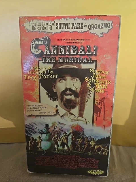 CANNIBAL! THE MUSICAL VHS,1998 Troma Trey Parker, Matt Stone, Rare Cult ...