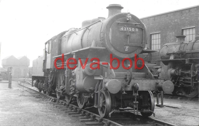 RAILWAY PHOTO LMS Ivatt 4MT 43150 Melton Constable Shed 2-6-0 Loco £1. ...