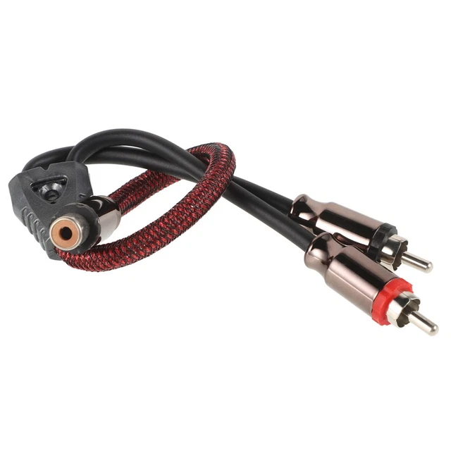 CAR AUDIO CABLE To Dual Power Amplifier Cable Audio Speaker Wire ...