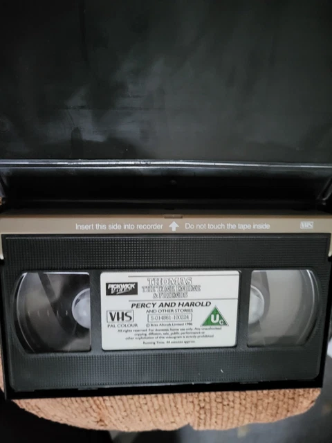 VINTAGE - THOMAS The Tank Engine - Percy and Harold VHS with colored ...