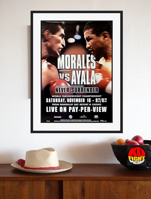 ERIC MORALES VS. PAULIE AYALA: Original HBO CCTV Boxen Kampf Poster 30D ...
