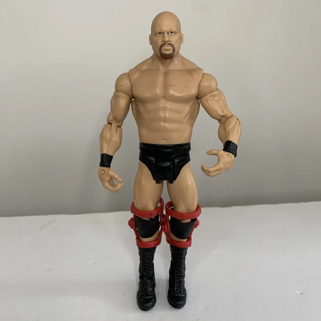 WWE STONE COLD Steve Austin Wrestling Figure-Basic Series 133-Mattel-VGC £3.99 - PicClick UK