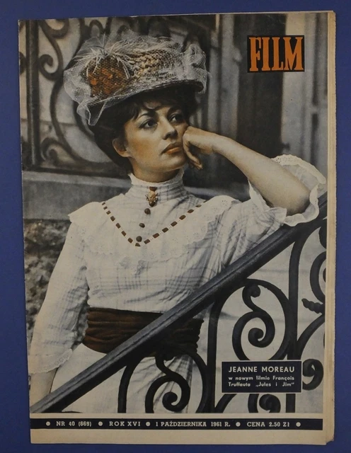JEANNE MOREAU MAG.1961 Audrey Hepburn,S.MacLaine,Warren Beaty,Marlon ...